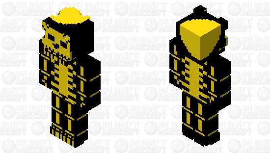 *FNAF SKIN* GOLD Skeleton Golden Freddy *GOOD VERSION* *Event Halloween ...