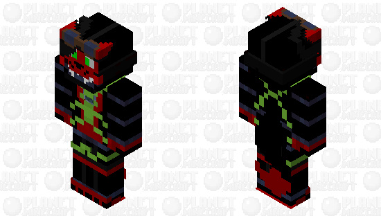 Iris the animatronic fox with a harness Minecraft Skin