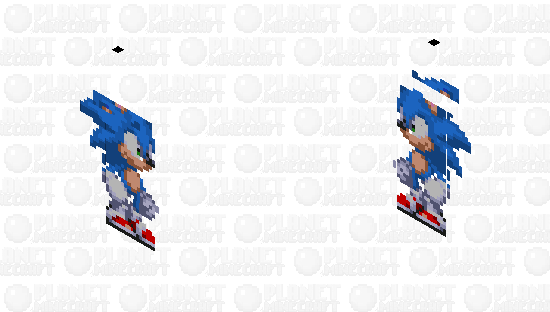 Sonic Pixel Skin Minecraft Skin