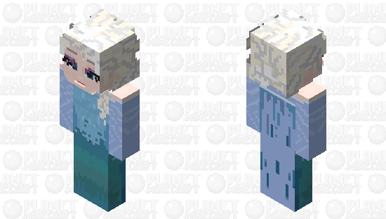 Queen elsa icegown Minecraft Skin