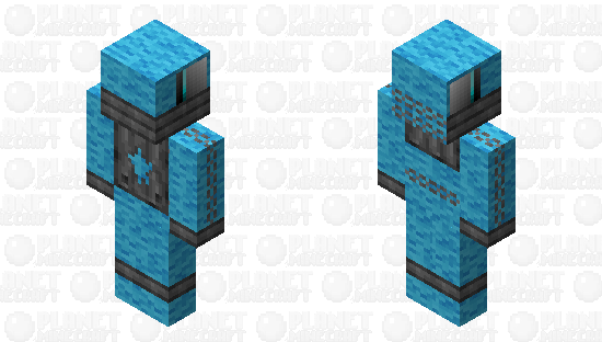 Escaped Sinister Light Blue Plushie Raptor Minecraft Skin