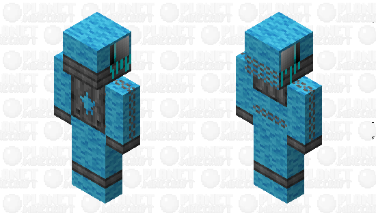 Escaped Light Blue Plushie Raptor Minecraft Skin