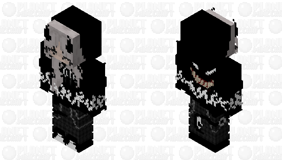 Cute emo venom skin (HD) (venom) Minecraft Skin