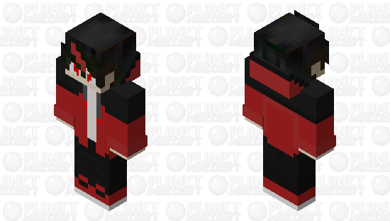 red And Black Cristtan Skin Boy Minecraft Skin