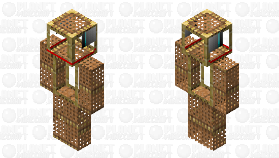 Scaffolding Raptor Minecraft Skin