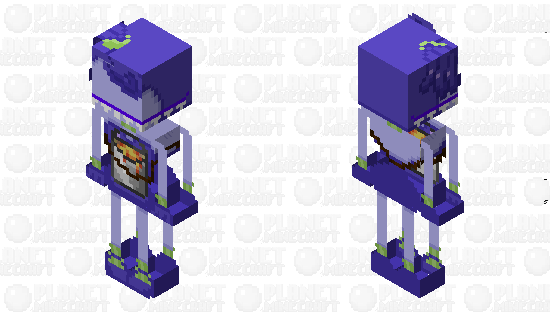 Lava Collector Raptor Long Legs Minecraft Skin