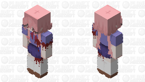 *ꉂ𝕐𝕦𝕟𝕠 𝔾𝕒𝕤𝕒𝕚🔪Yuno Gasai 我妻由乃 Minecraft Skin