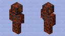 Ignited Magma Raptor 3 Minecraft Skin