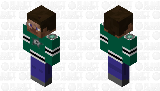Dallas Stars Home Jersey Minecraft Skin