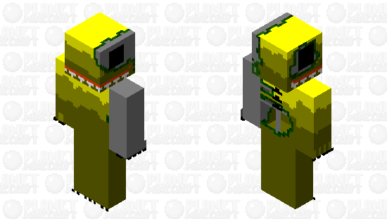 Zombified Yellow Raptor Minecraft Skin