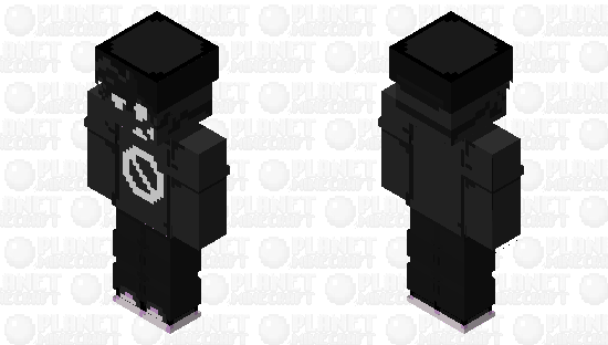 Soul BF fnf corruption mod Minecraft Skin