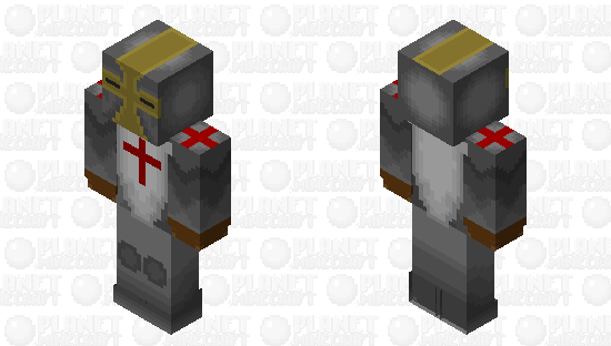 A twist on the classic crusader Minecraft Skin