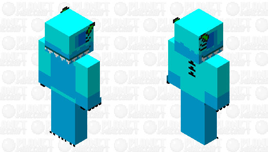 Water Kitty Raptor Minecraft Skin