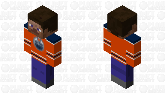 Edmonton Oilers Home Jersey Minecraft Skin