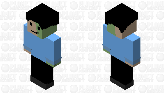 half slime half boy Minecraft Skin