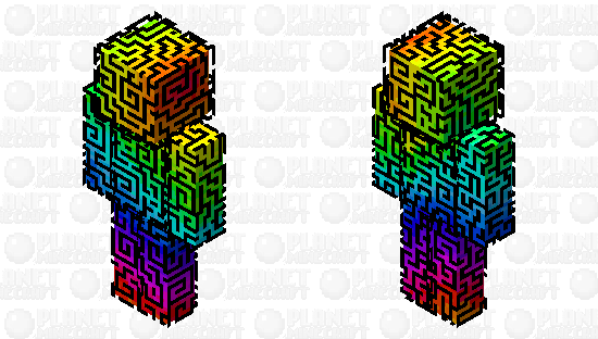 Rainbow dude8 Minecraft Skin