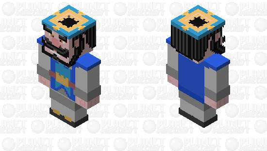King Blue Clash royale Minecraft Skin