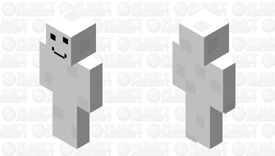 Goofy White Blob Minecraft Skin