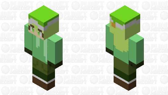 Slime girl Minecraft Skin