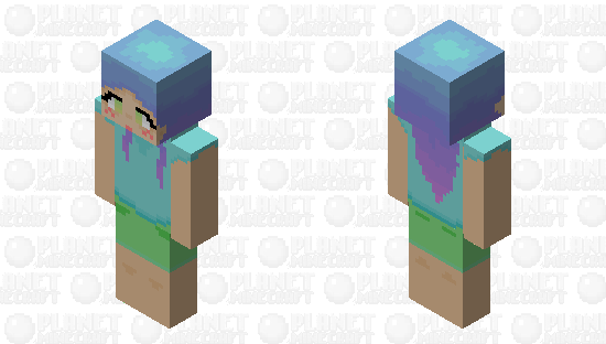 [Mostly] Pastel Sunshine Girl {2nd HD Skin!} Flat Skin Minecraft Skin