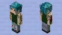 Blue Hair Tattoos Minecraft Skin