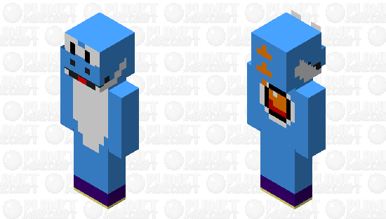Light Blue Yoshi Minecraft Skin