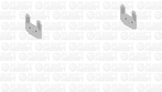 2D cute rabbit mask Minecraft Skin