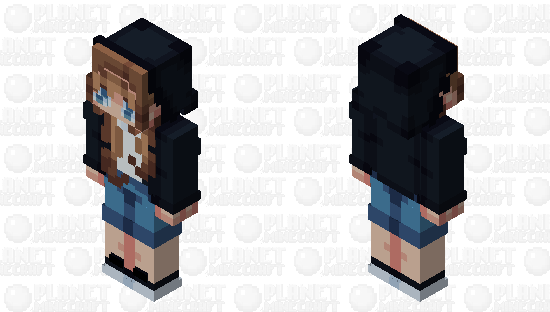 PearlescentMoon with forward facing eyes Minecraft Skin