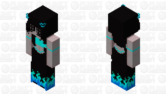 blue flame qt Minecraft Skin