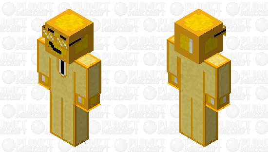128x128 Golden Statue (Bedrock) Minecraft Skin