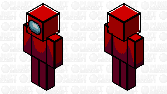 Among Us Red Crewmate Minecraft Skin
