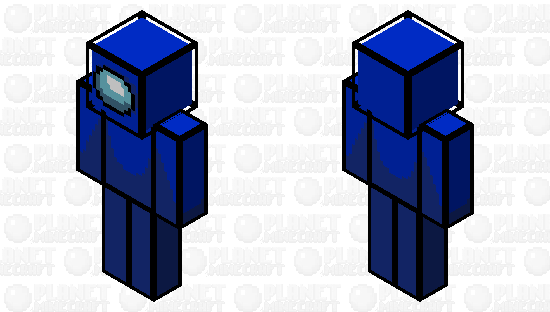 Among Us Blue Crewmate Minecraft Skin