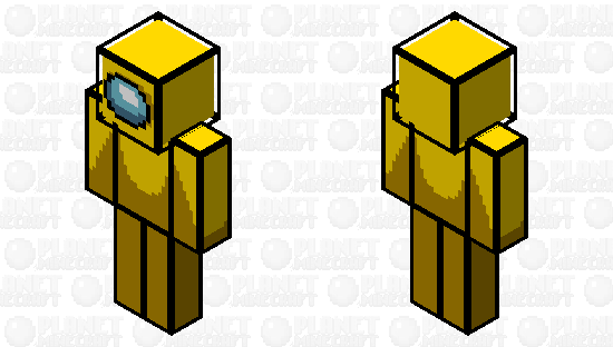 Among Us Yellow Crewmate Minecraft Skin