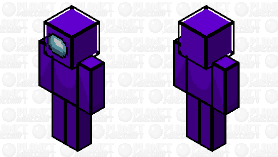 Among Us Purple Crewmate Minecraft Skin