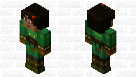 Female Jesse #2 In Magnus Armor Minecraft Skin