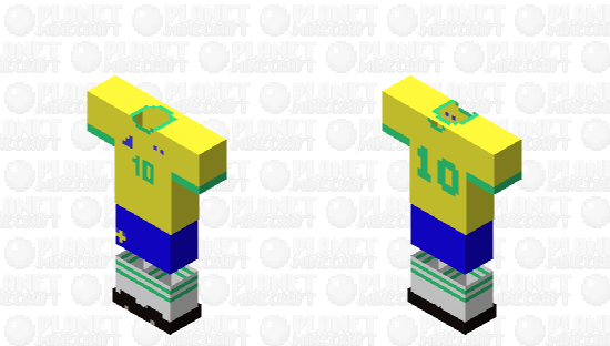 Brazil FIFA Women World Cup jersey Minecraft Skin