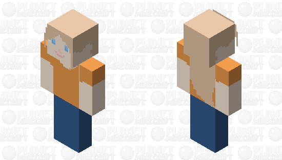 boy with long hair Minecraft Skin