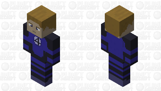 human Torch Fantastic Four, Johnny Storm Minecraft Skin
