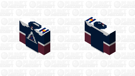 Colorado Avalanche Alternate Jersey 128x128 Minecraft Skin