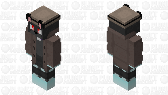 Silver red Minecraft Skin