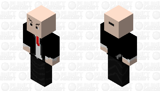 Agente 47 Hitman 3D Minecraft Skin