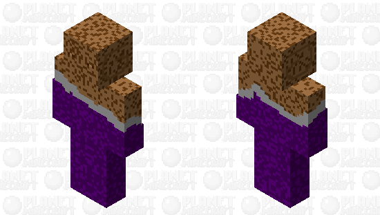 Chocolate Enderman (half unwrapped) Minecraft Skin