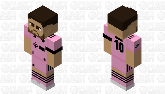 Messi Inter Miami Minecraft Skin