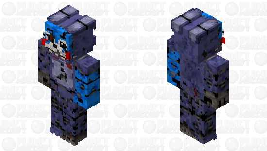 withered bonnie (toy bonnie parts) Minecraft Skin