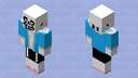 HD DustTale Sans Minecraft Skin