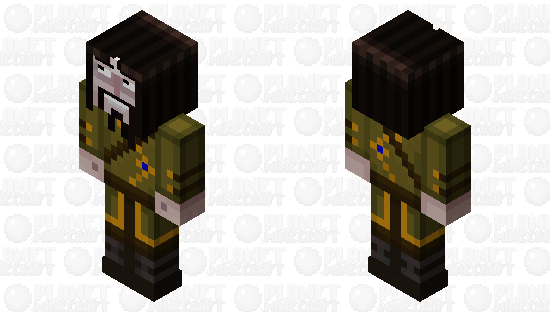 Ninja Ivor MCSM (Long Hair + smirk) Minecraft Skin