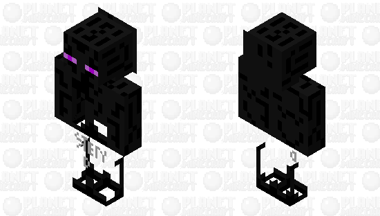 Stend(Enderman opened as Steve) Minecraft Skin