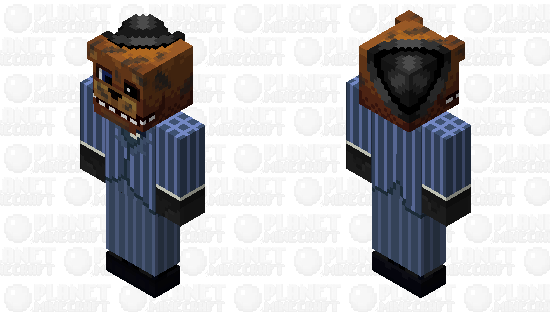 Withered Freddy in fancy BLU suit Minecraft Skin