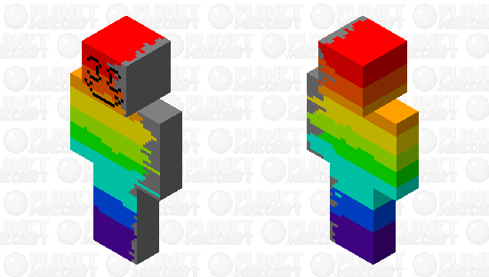 rainbow man Minecraft Skin