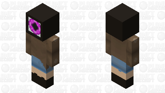 Weirdcore tv head Minecraft Skin